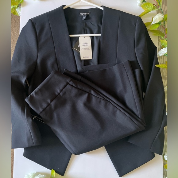 Express | Jackets & Coats | Express Black Blazer And Pencil Skirt Set ...